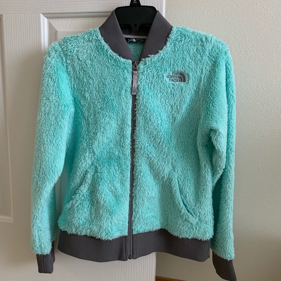 The North Face | Jackets & Coats | The North Face Girls Blue Fuzzy ...
